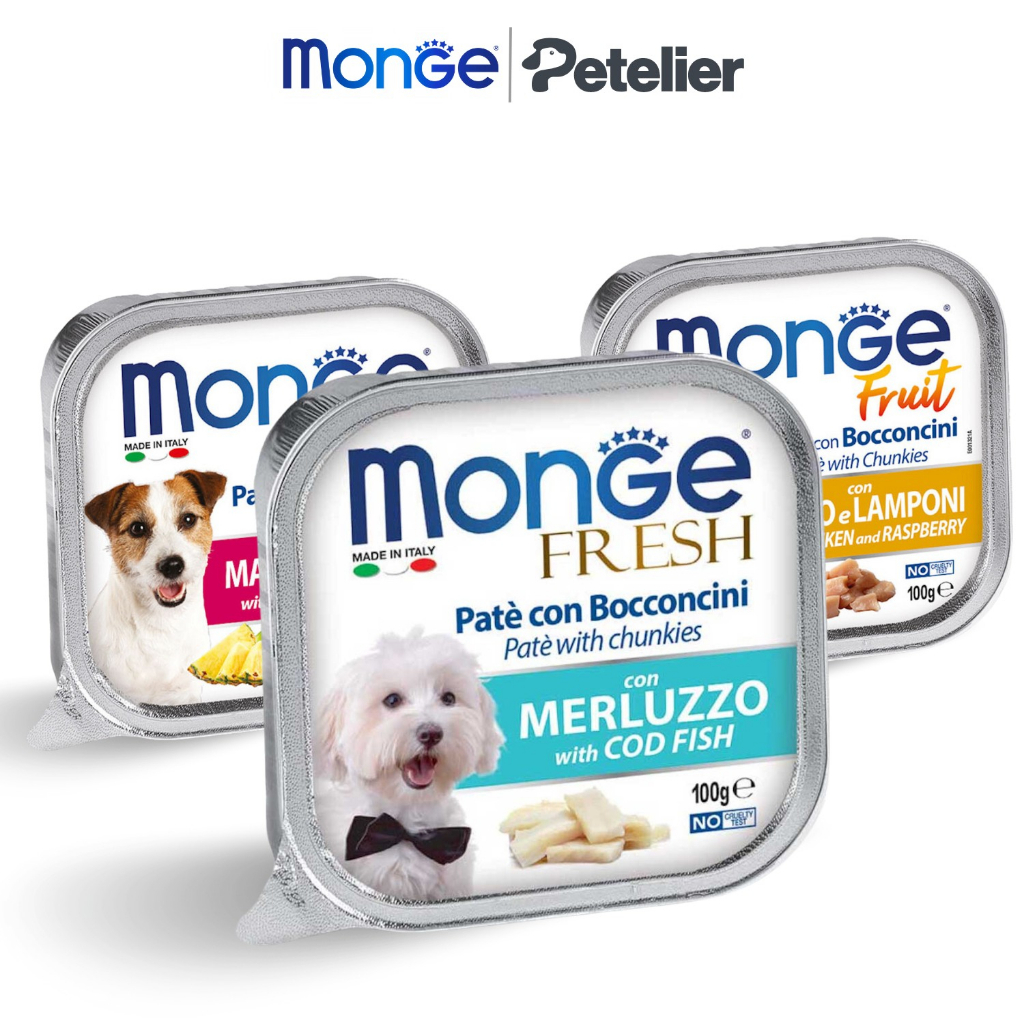 Monge Fresh/Fruit Wet Premium Dog Food 100g Allutray | Shopee Philippines