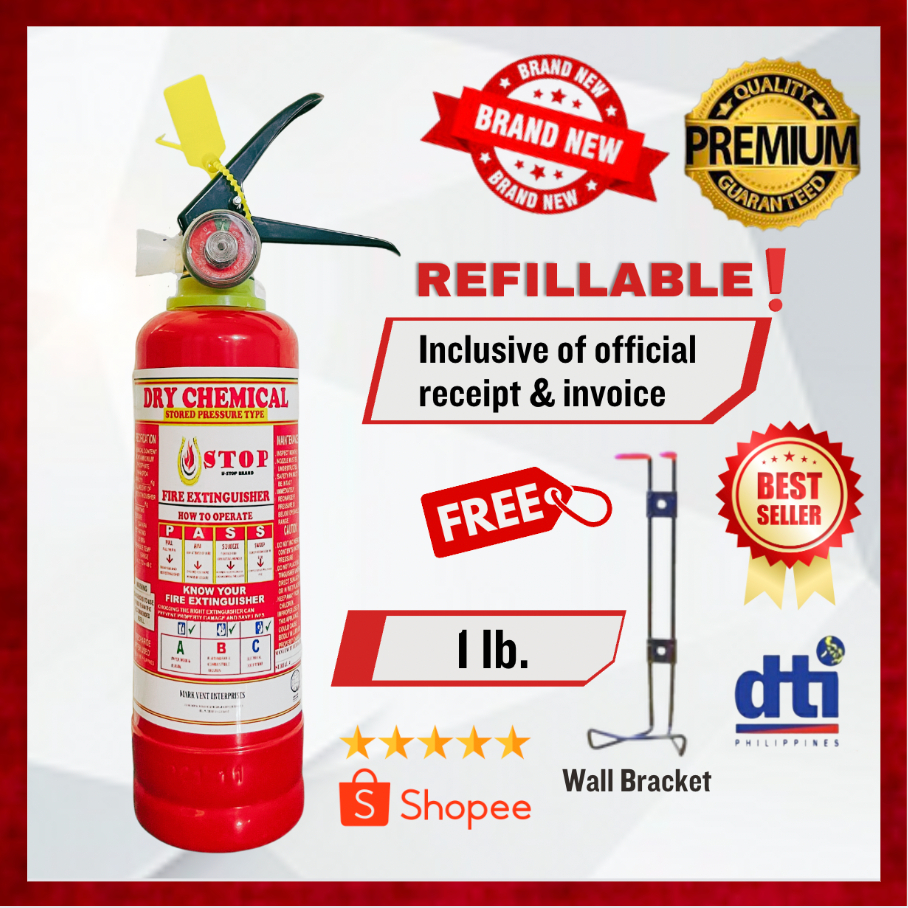 1 lb. Mini Fire Extinguisher For Vehichles | Shopee Philippines
