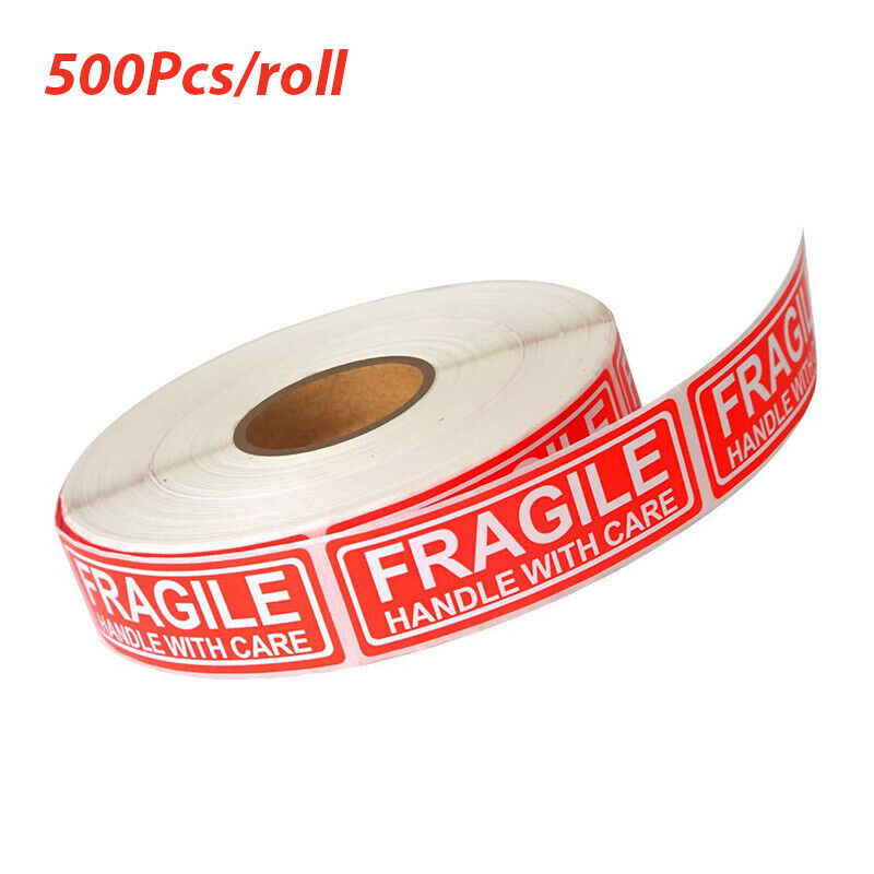 Fragile Stickers 500pcs/Roll 2 x 3 inches Handle with Care Packing ...