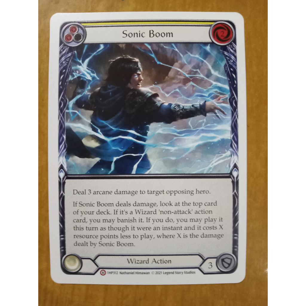 FAB Flesh and Blood TCG: Sonic Boom History Pack Vol 1 Majestic Wizard ...