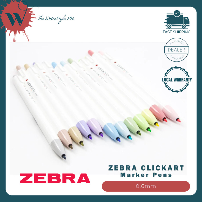 Zebra Clickart Marker Pens Individual Shopee Philippines