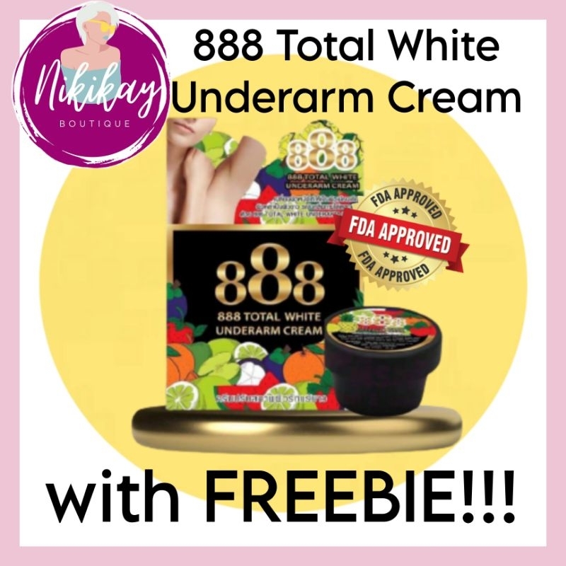 888 Total White Underarm Whitening Cream (ONHAND) | Shopee Philippines