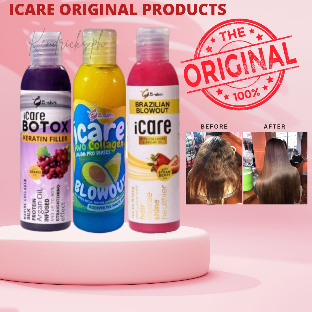Original Authentic iCare Brazilian Blowout 100ml / iCare Botox Keratin ...