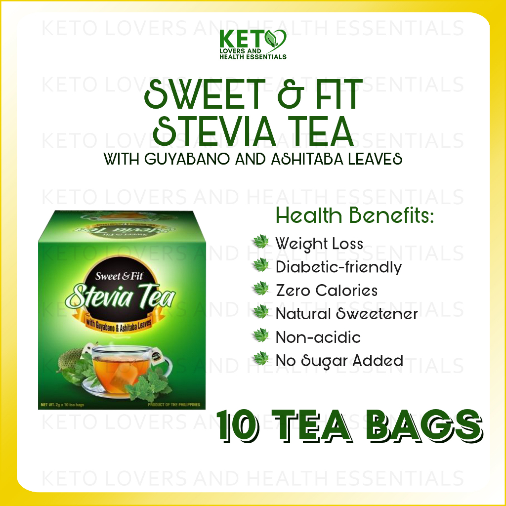 Glorious Blend Sweet & Fit Stevia Tea with Stevia Extract, Non Acidic ...