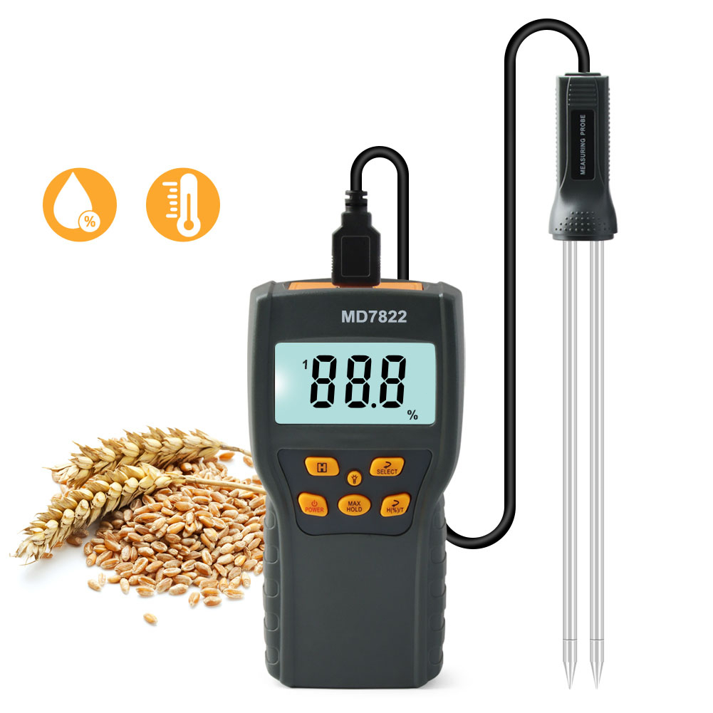 Digital Grain Moisture Meter, Humidity Tester for Contains Wheat Corn ...