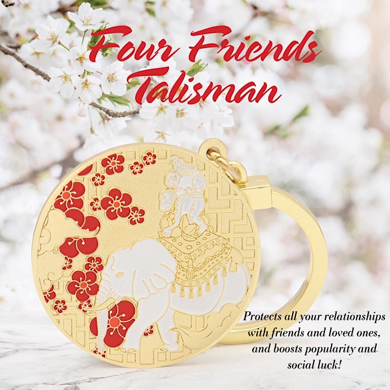 Fengshui FOUR FRIENDS TALISMAN | Shopee Philippines