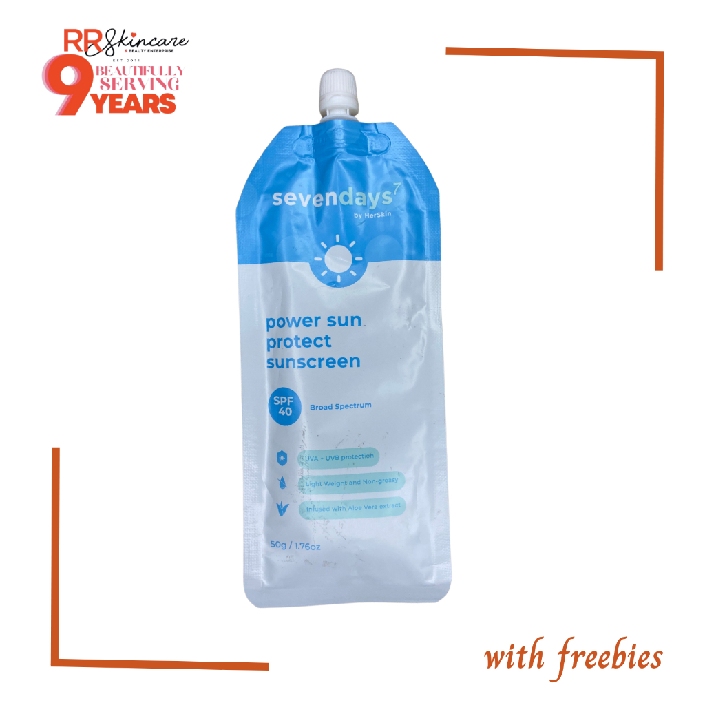 Sevendays Power Sun Protect Sunscreen 50g Sachet Herskin | Shopee ...
