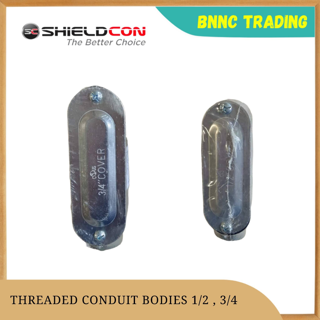 SHIELDCON THREADED CONDUIT BODIES 1/2 3/4 STEEL FITTINGS | Shopee Philippines