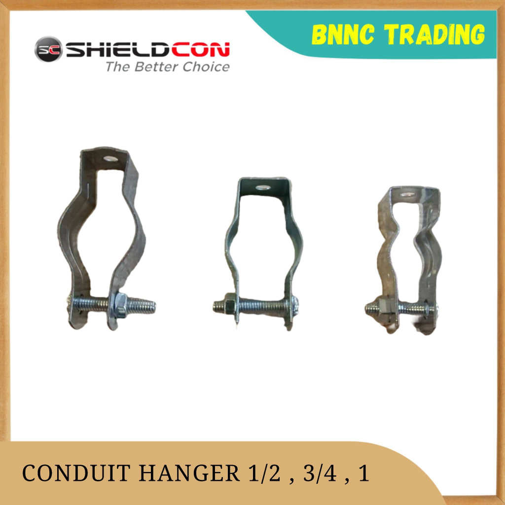 SHIELDCON CONDUIT HANGER 1/2 3/4 1 STEEL FITTINGS | Shopee Philippines
