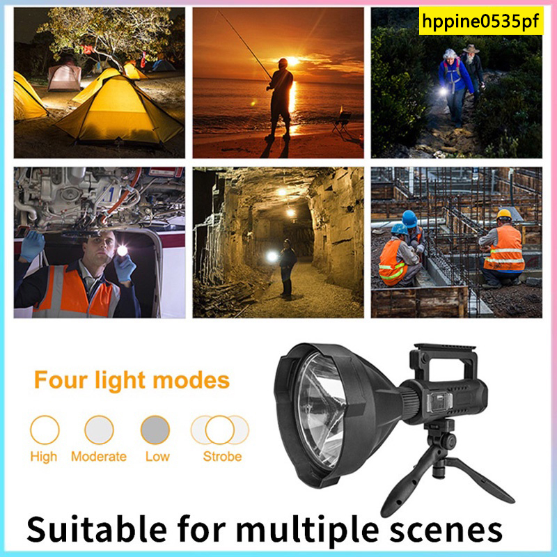 Super Bright LED Portable Spotlights Flashlight searchlight With P90 ...