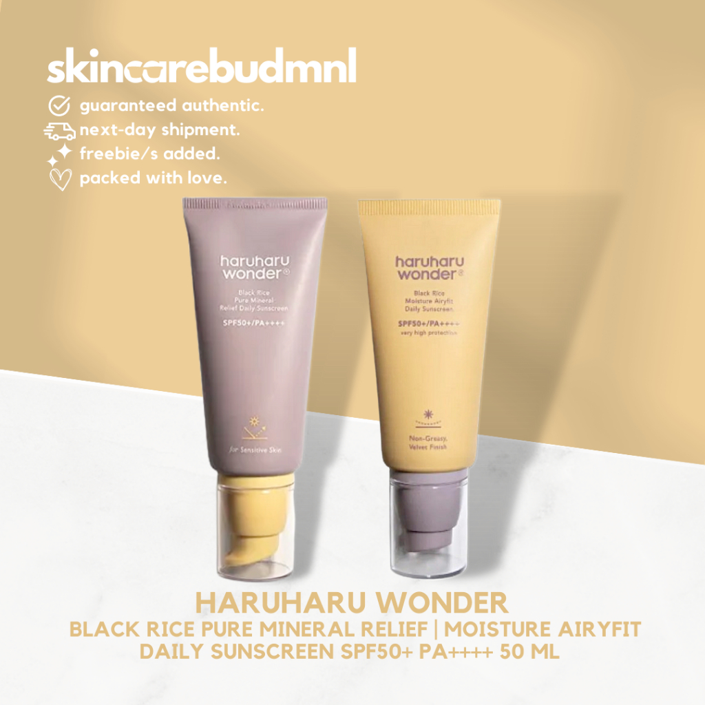 Haruharu Wonder Black Rice Pure Mineral Relief | Moisture Airyfit Daily ...