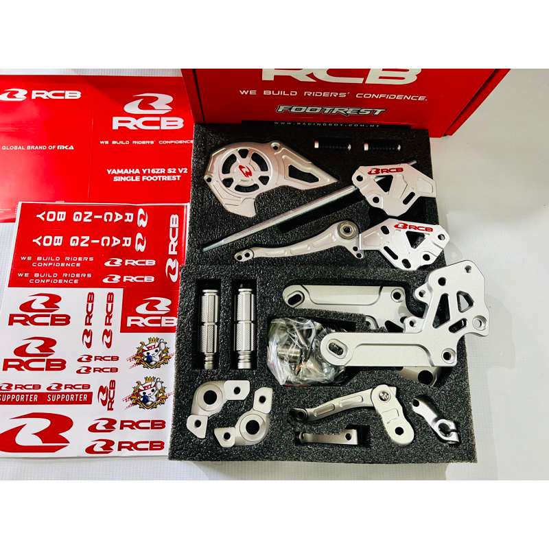 RCB HALF SHIFTER/FOOT REST SINGLE SET S2-V2 SNIPER155/SNIPER150 V1/V2 ...