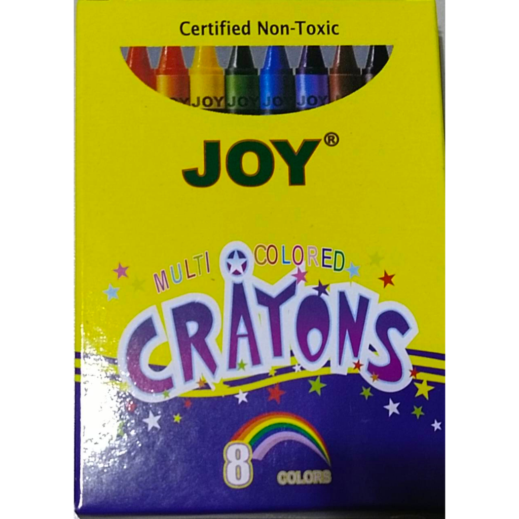 JOY Crayon 8 COLORS , 16 COLORS , 24 colors , JOY BRAND CRAYONS | Shopee Philippines