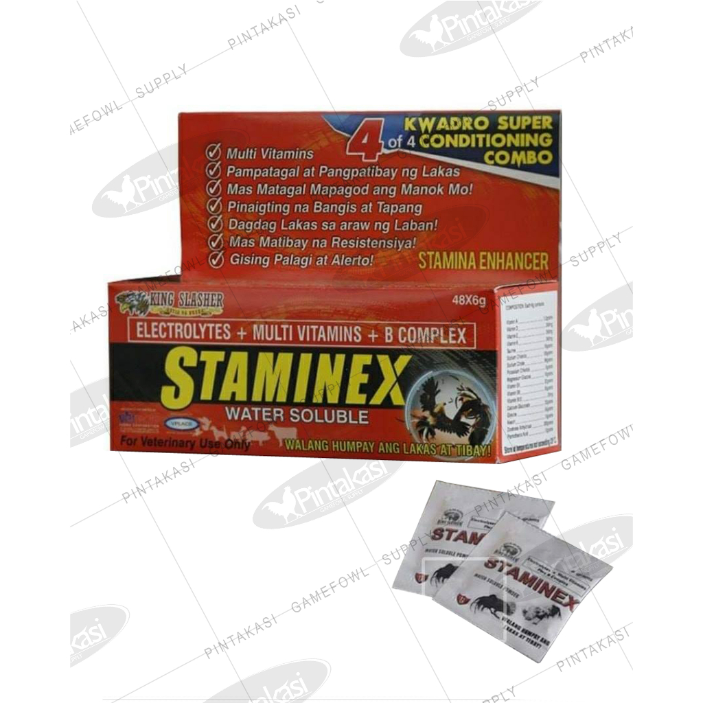 5 sachet King Slasher Staminex 6g Electrolytes + Multi Vitamins + B ...