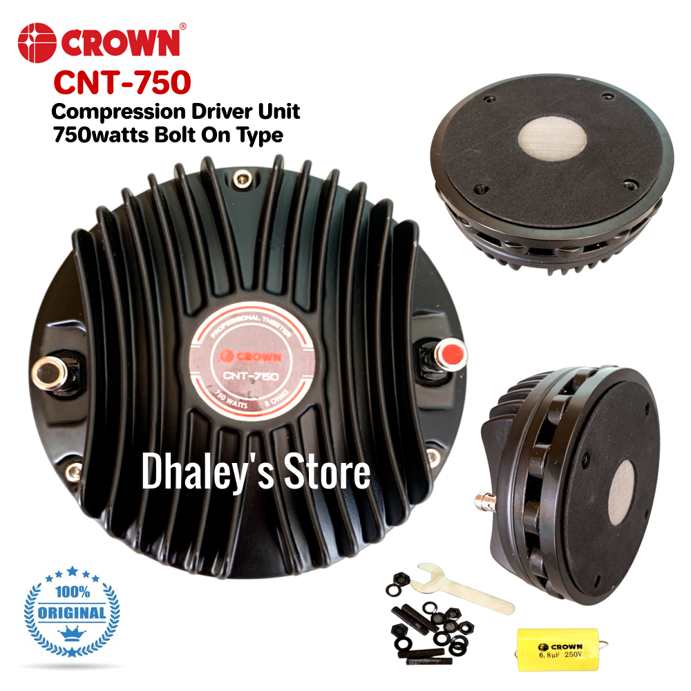 1pc. Original Crown CNT-750 750watts Bolt On Compression Driver Unit Tweeter CNT750 Neodymium ...