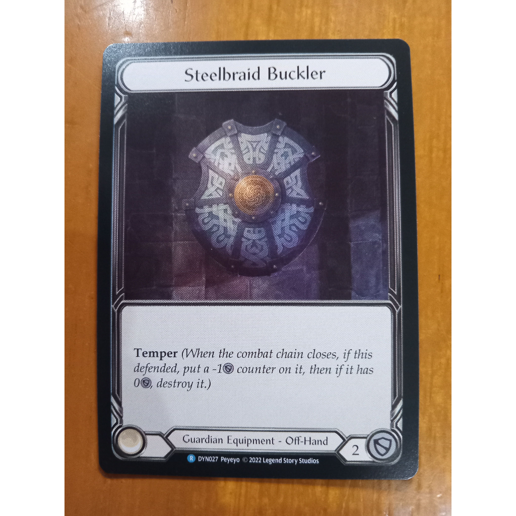FAB Flesh and Blood TCG: Steelbraid Buckler Dynasty Rare Guardian ...