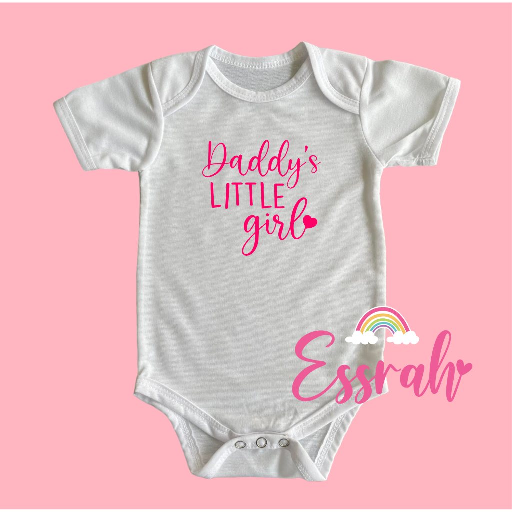 Daddy's little girl ( statement onesie / baby onesie ) | Shopee Philippines