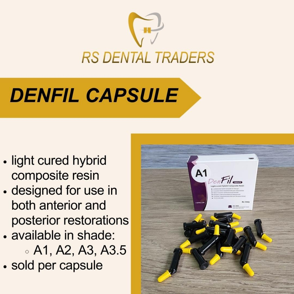 Composite Resin Hybrid Light Cured Denfil Capsule | Shopee Philippines