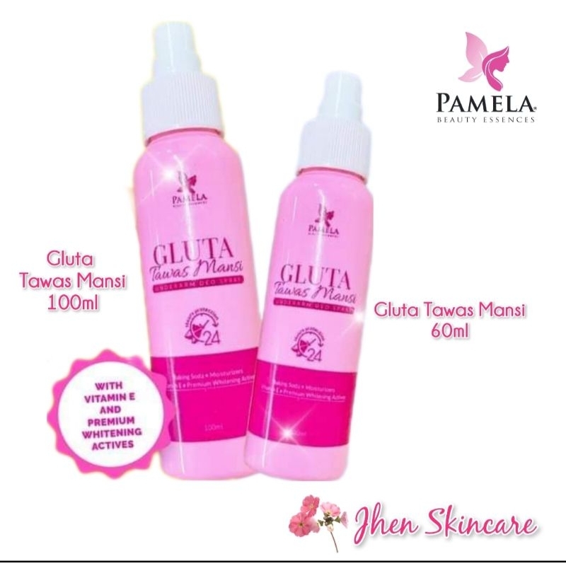 Pamela Gluta Tawas Mansi underarm deo spray 60ml/100ml | Shopee Philippines