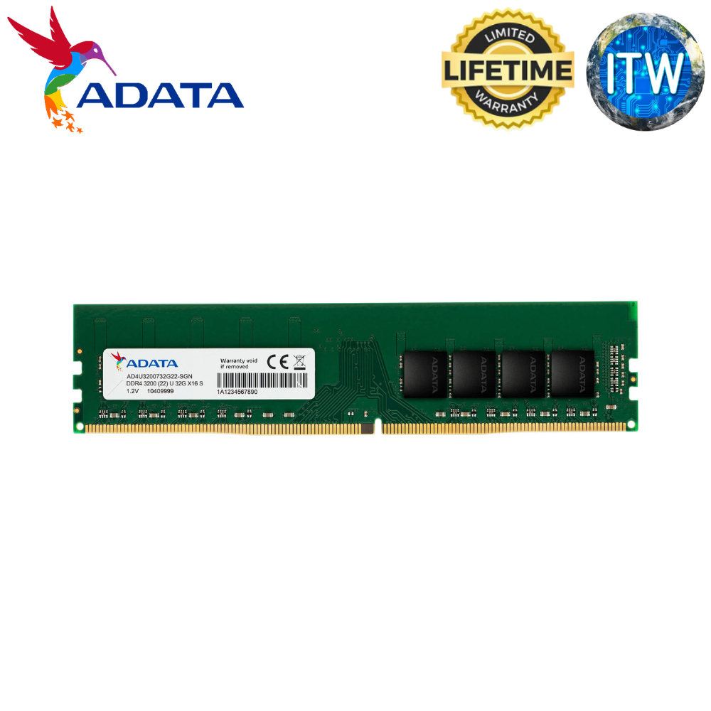 ITW | Adata Premier 8GB DDR4-3200Mhz 1.2V U-DIMM Memory Module (AD ...