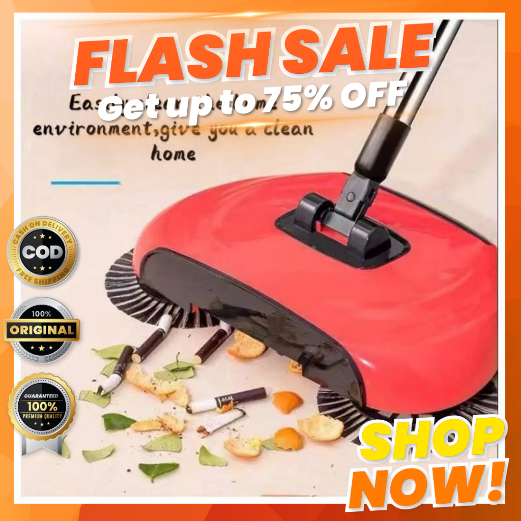 Original Multi-function 3 in 1 Household Cleaning Lazy Hand Push ...