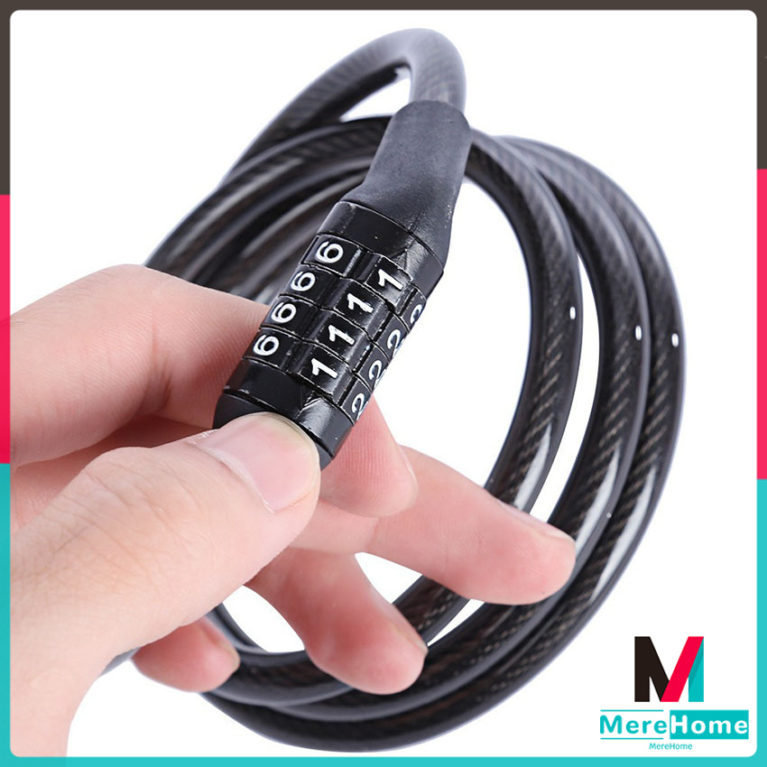 Bicycle Motorcycle Anti-Theft Security Combination Code Bike Lock 4 ...