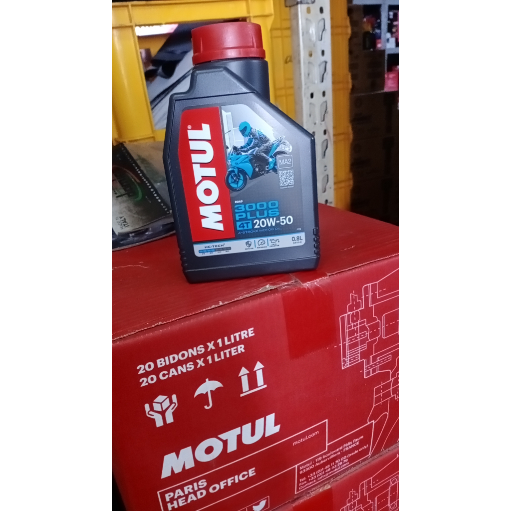 MOTUL ENGINE OIL 3000 PLUS 20W-50 800ML | Shopee Philippines