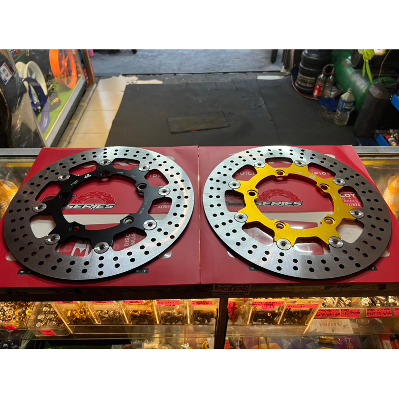 RCB Alloy Disc S-Series Floating Disc 298mm for Sniper150 with bracket ...