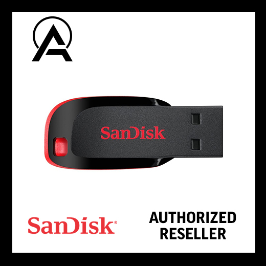 SanDisk 32GB Cruzer Blade USB Flash Drive CZ50 USB2.0 Black Red Accent ...