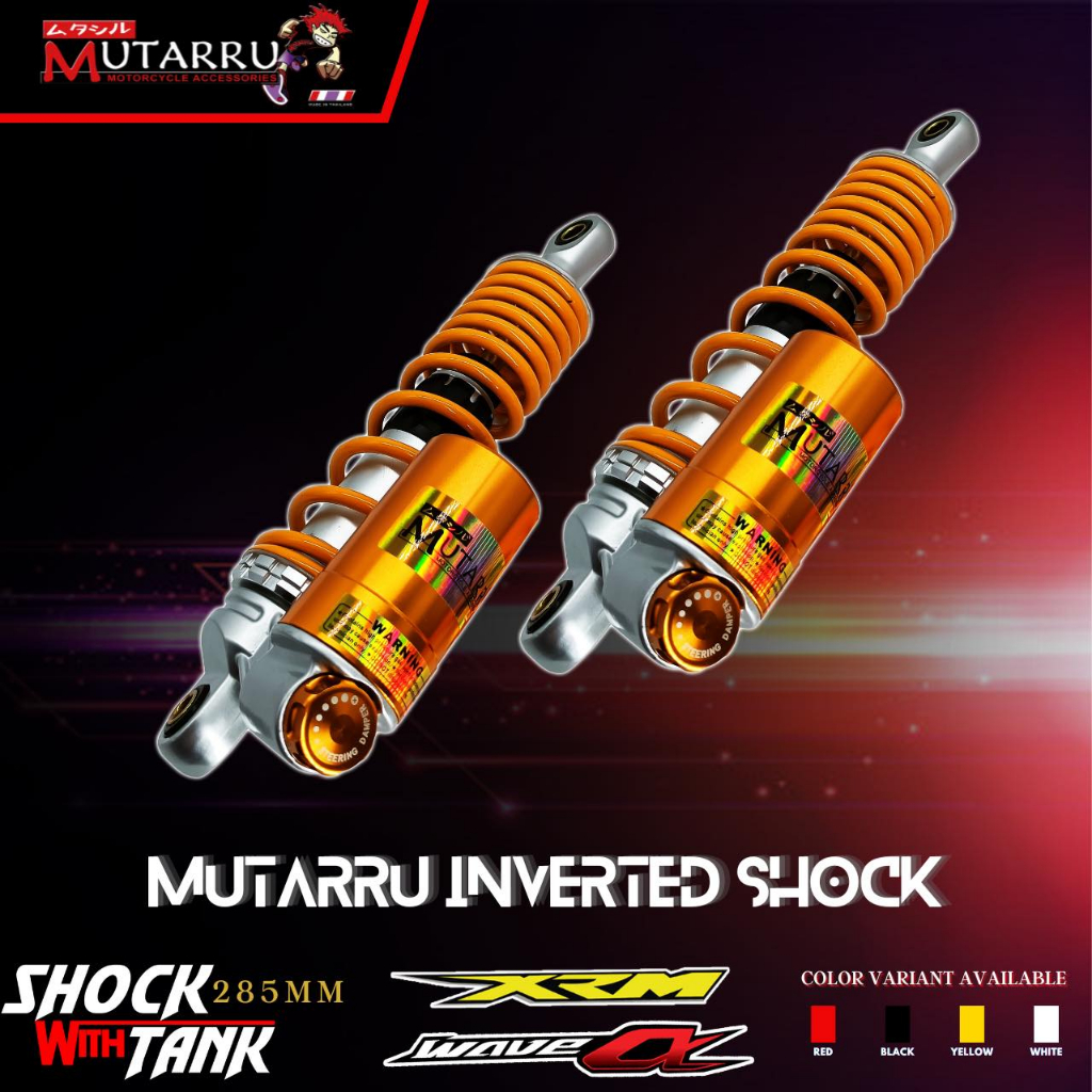 285 & 310MM MUTARRU REAR SHOCK W/TANK FOR XRM/WAVE/TMX/RAIDER J/ SMASH ...
