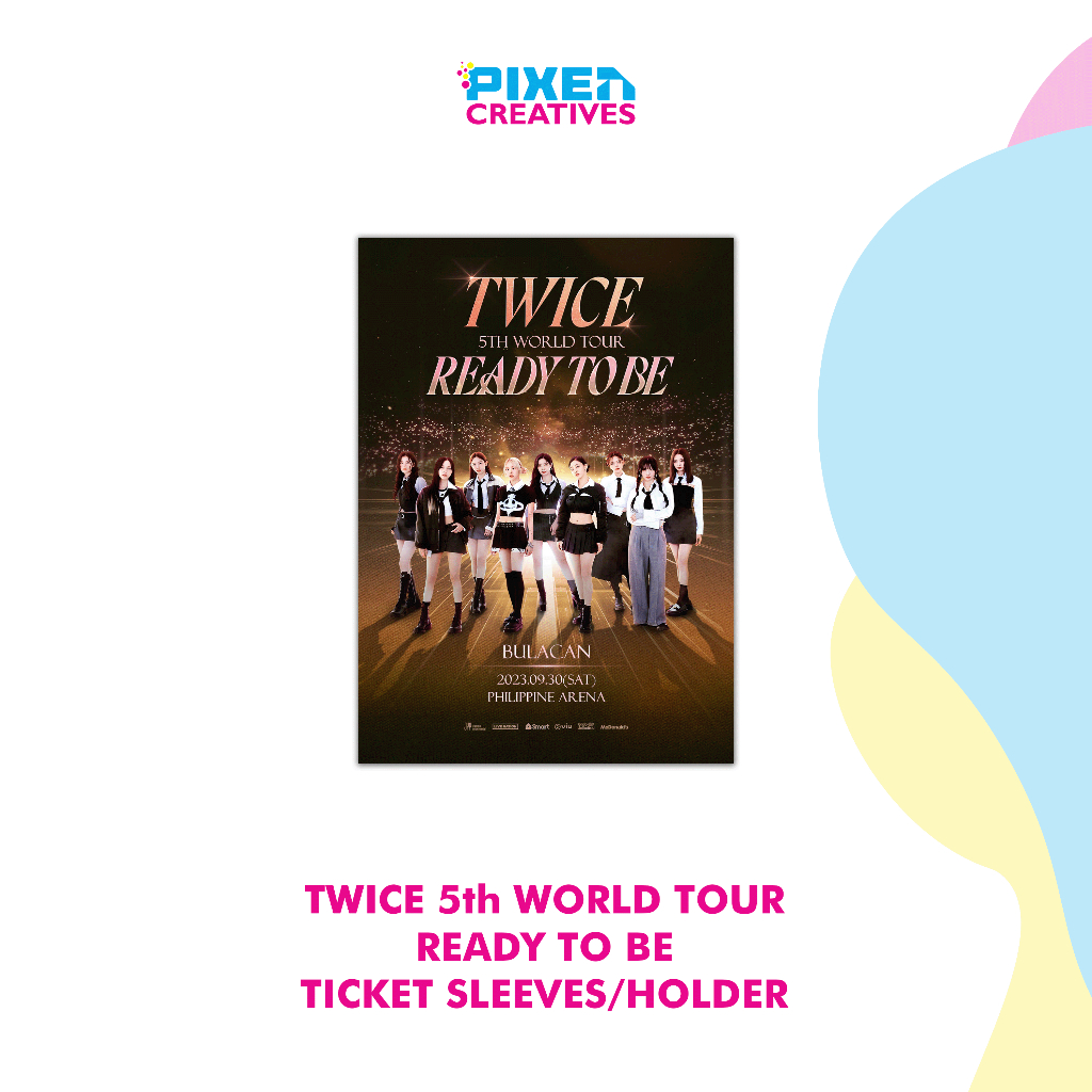 TWICE 5th World Tour Ready to be TICKET ENVELOPE / HOLDER - Laminated ...