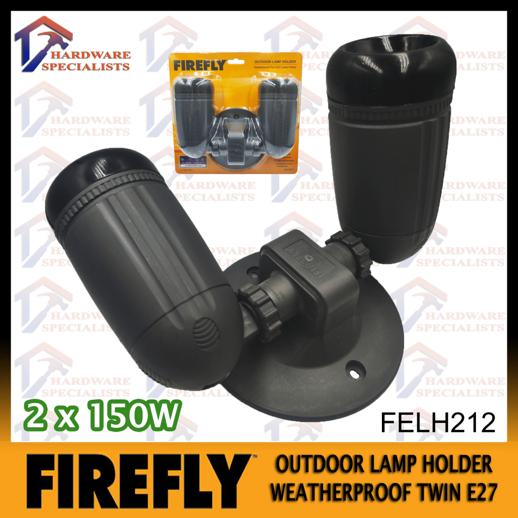 Firefly Outdoor Twin Lamp Holder Weatherproof E27 FELH212 Original ...