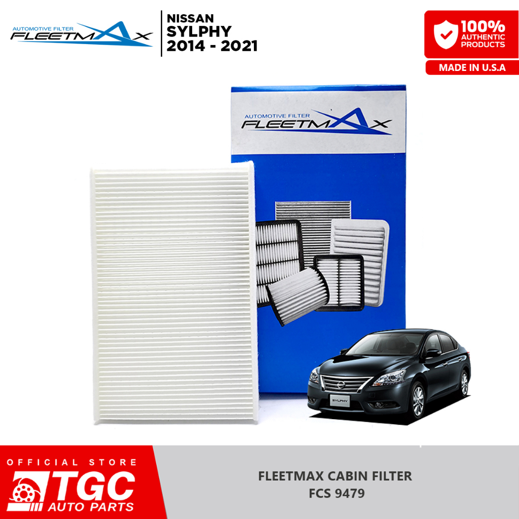 Fleetmax Cabin Filter / Aircon Cleaner for NISSAN SYLPHY 2014 - 2021 ...