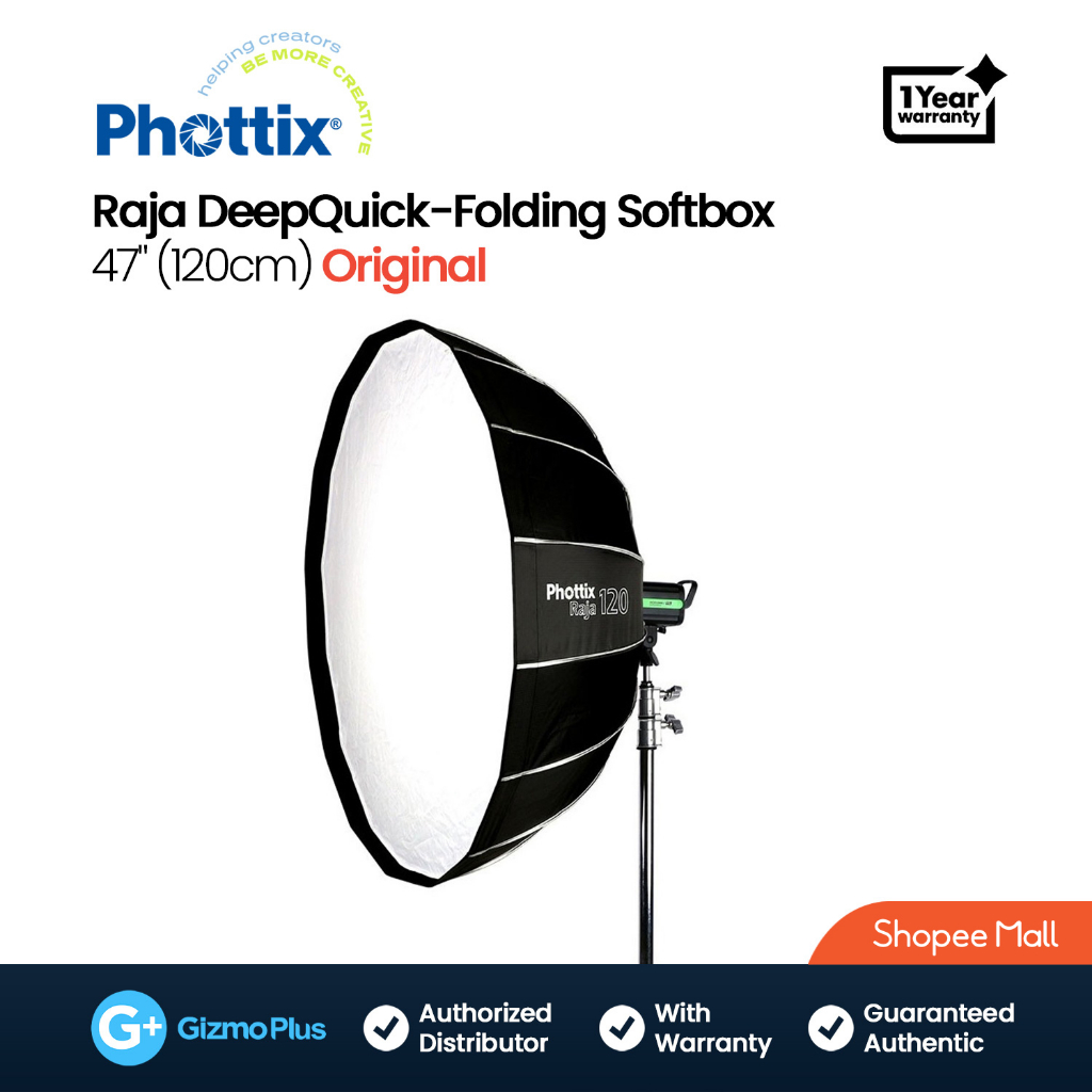 Phottix Raja Deep Quick-Folding Softbox 47" (120cm) | Shopee Philippines