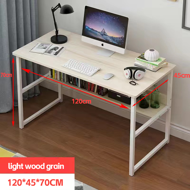 120CM Computer Table Study Table Double Layer Desk Table Student Table ...