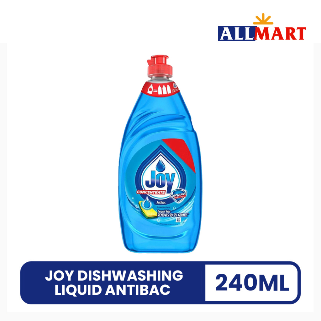 Joy Dishwashing Liquid Antibac 240ml | Shopee Philippines