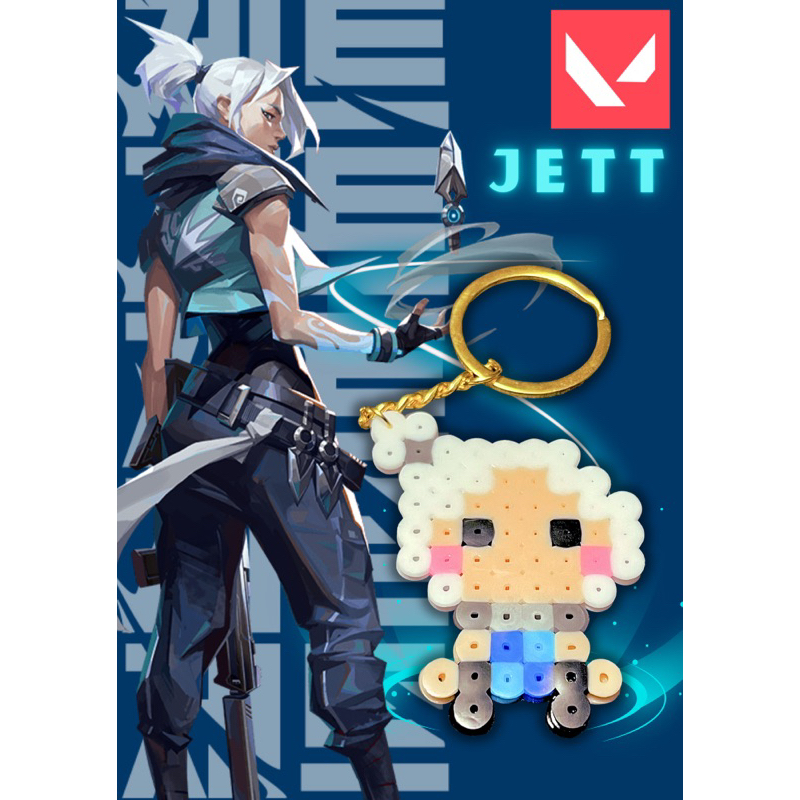 Valorant Inspired Pixel Keychains Perler Handmade beads Reyna Phoenix ...