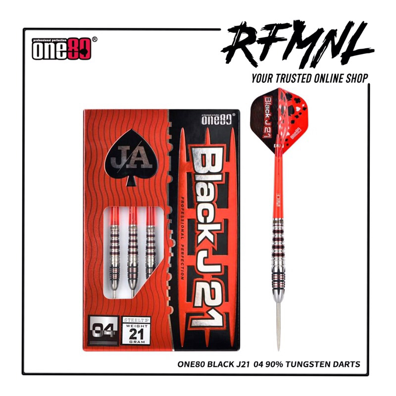 One80 Black J21 04 Tungsten Dartpin (21g,23g,25g) | Shopee Philippines