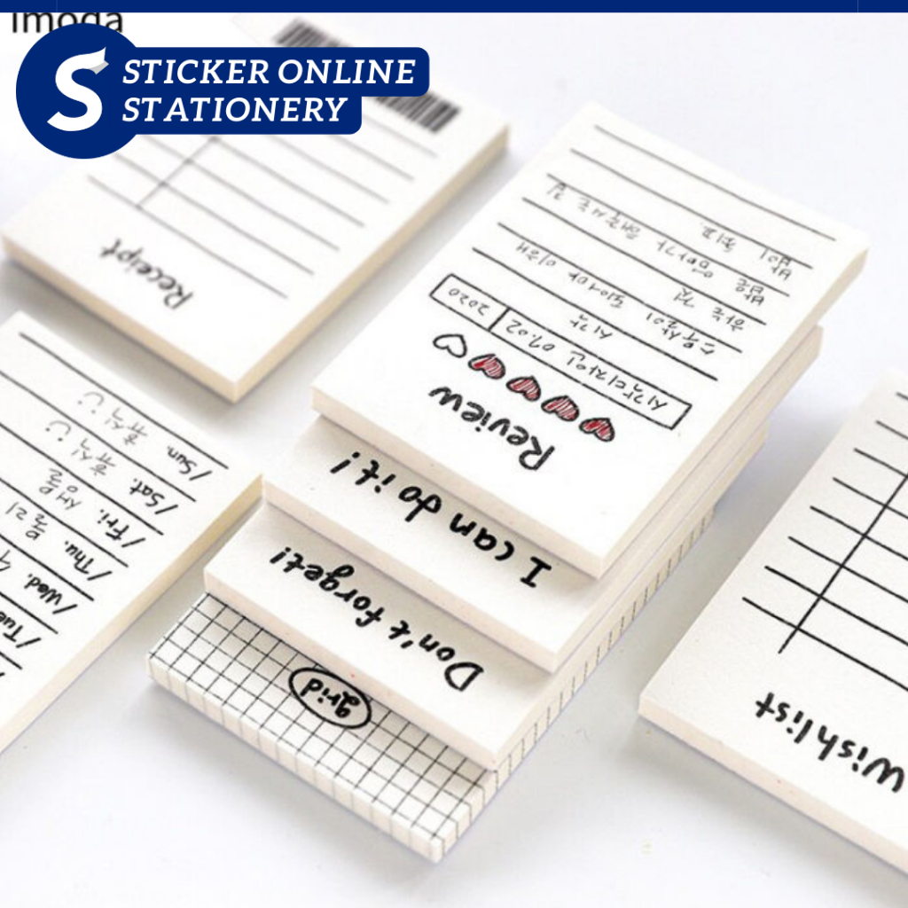 50 Sheets Basic Memo Pad Check List Weekly Plan Time Manage Diary Note ...