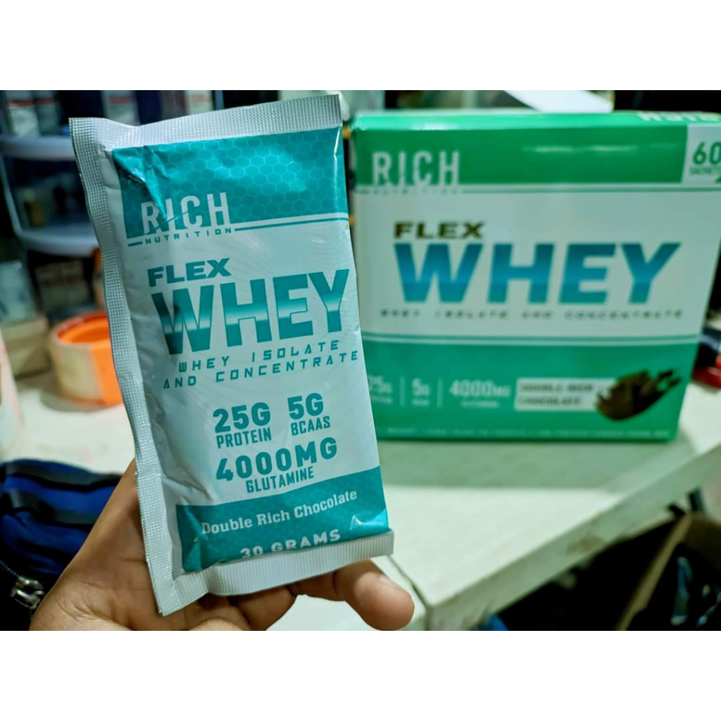 RICH NUTRITION FLEX WHEY 1 SACHET | Shopee Philippines
