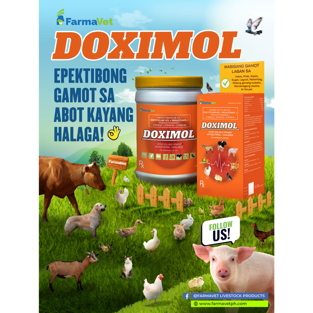 Doximol powder Farmavet ( 1 Box, 50 Sachet) | Shopee Philippines