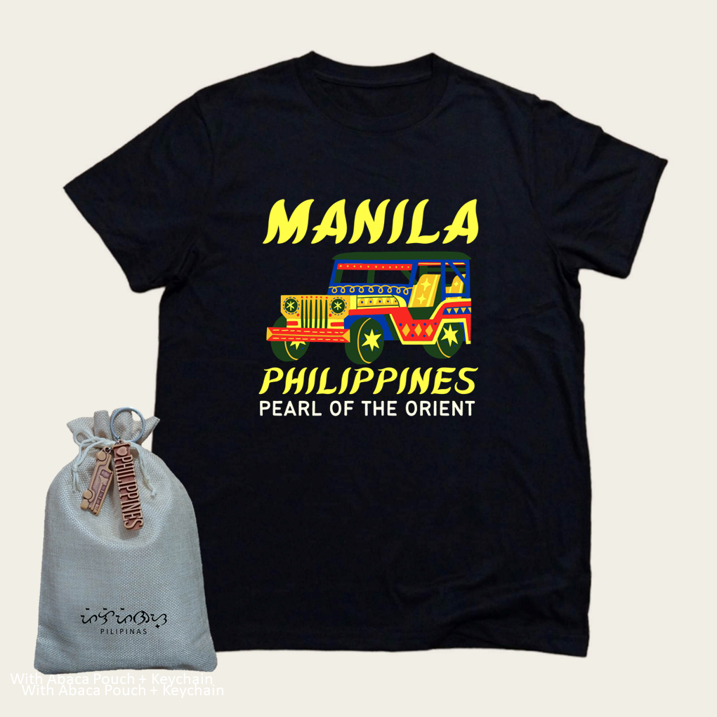 Philippine Souvenir T-Shirt 100% Soft Premium Cotton Manila Jeepney ...