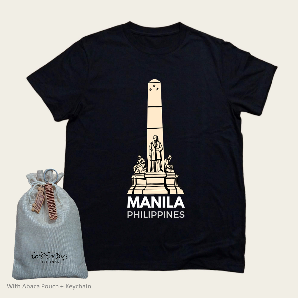 Philippine Souvenir T-Shirt 100% Soft Premium Cotton Manila Rizal with ...
