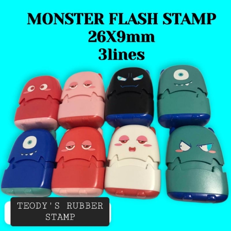 PERSONALIZED STAMP MONSTER CASE DESIGN 26x9mm | Shopee Philippines
