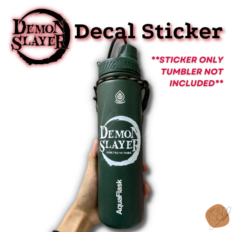 Demon Slayer decal sticker | Demon Slayer logo sticker for tumbler ...
