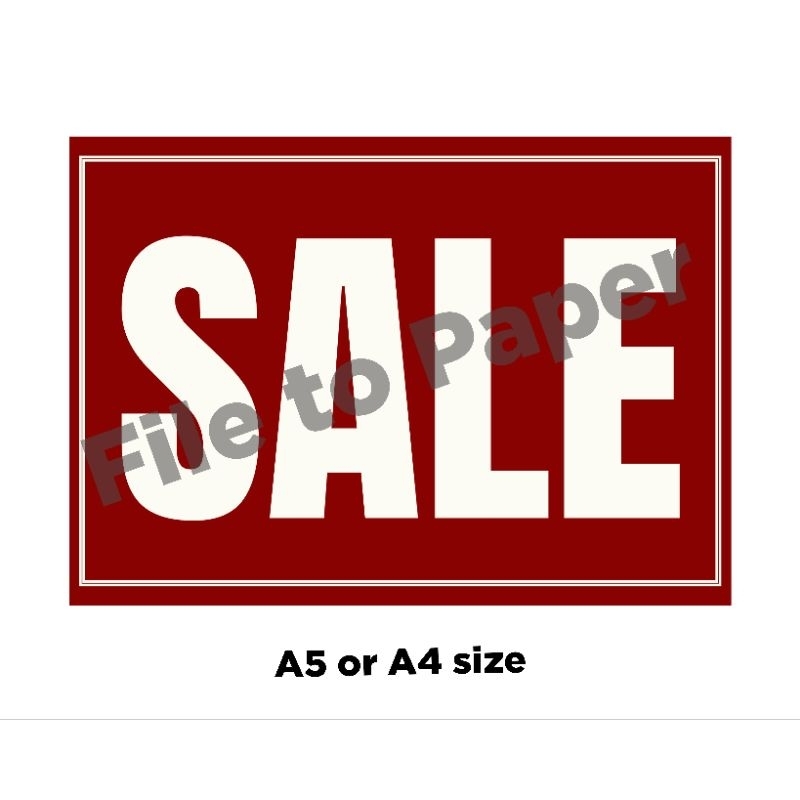 Store Sale Signage‼️ | Shopee Philippines