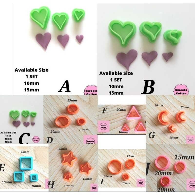 Mini Shapes Fondant Cutter | Shopee Philippines