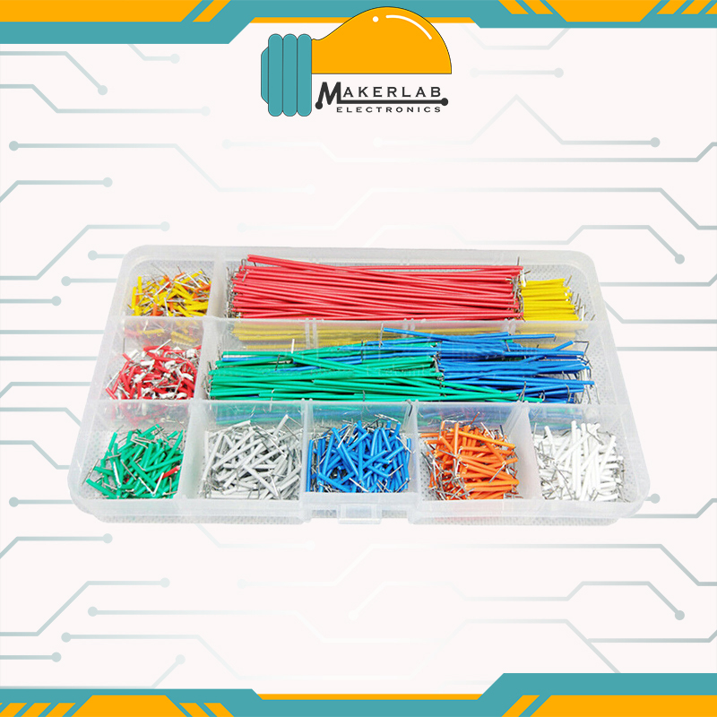 840 Pcs Assorted Solderless Jumper Wire Kit Electrical Wires Breadboard ...