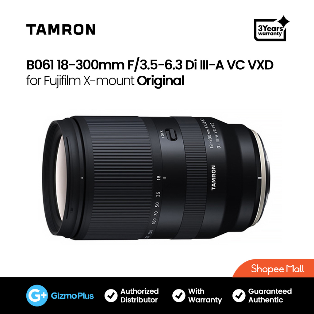Tamron B061 18-300mm F/3.5-6.3 Di III-A VC VXD for FUJIFILM X-mount APS-C Mirrorless | Shopee ...