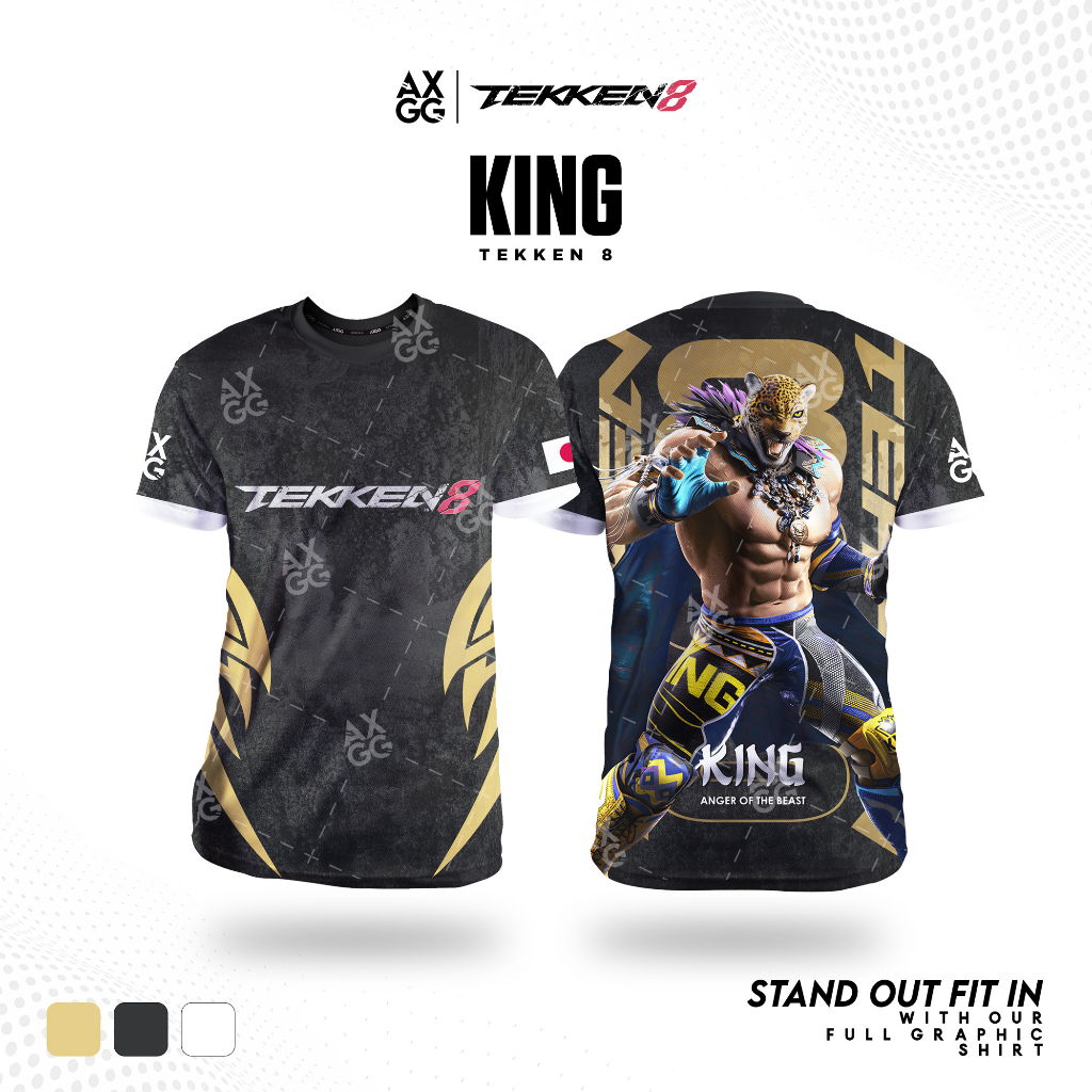 AXGG " Tekken 8 - King " - Gaming T-Shirt | Shopee Philippines